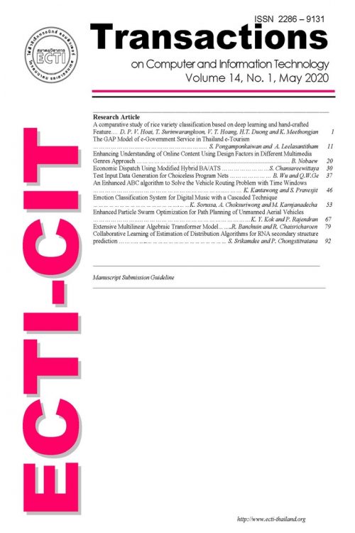 Ecti Transactions On Computer And Information Technology ห้องสมุด